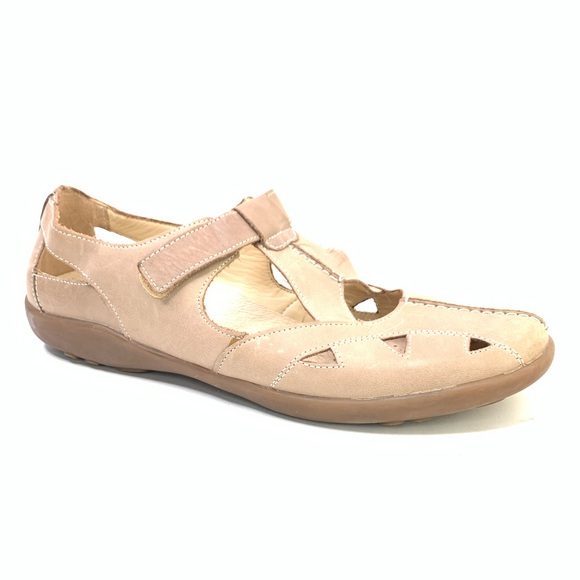 Remonte | Shoes | Remonte Tan Leather Tstrap Mary Janes Flats Sz 4 ...